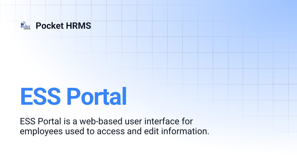 ESS Portal | Pocket HRMS