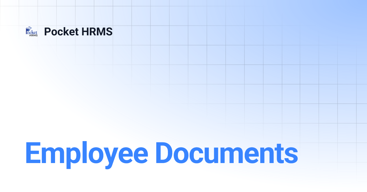 Employee Documents | Pocket HRMS