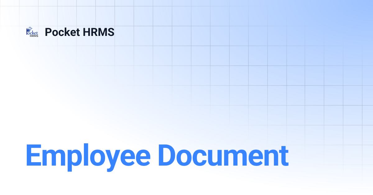 Employee Document | Pocket HRMS